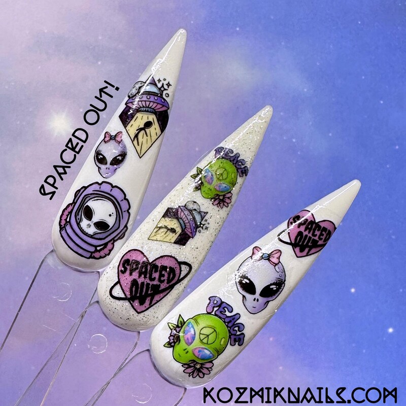 Alien Nails - Etsy