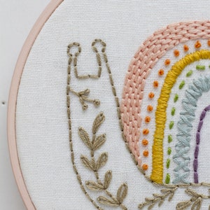 Simple Sampler Snail Hand-embroidery Pattern, Stitching, Embroidery ...