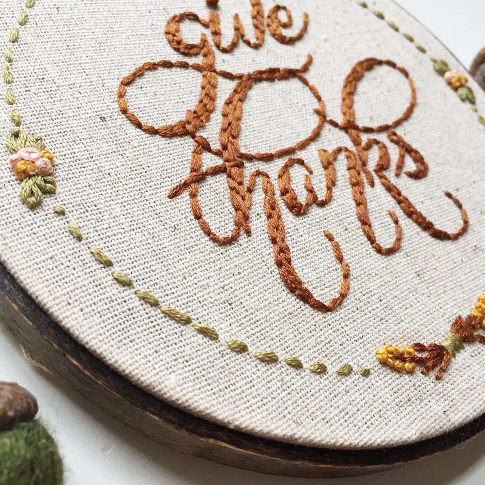 Give Thanks Digital Hand-embroidery Pattern | Etsy