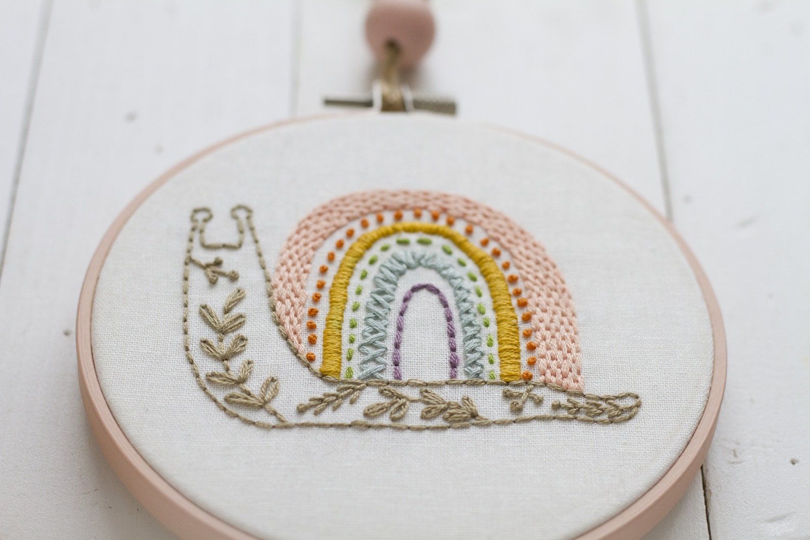 Simple Sampler Snail Hand-embroidery Pattern Stitching - Etsy