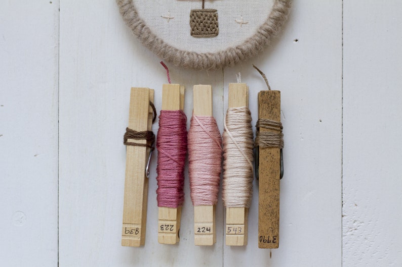 Bitty Brush Trees Ornament Digital Pattern Hand-embroidery - Etsy