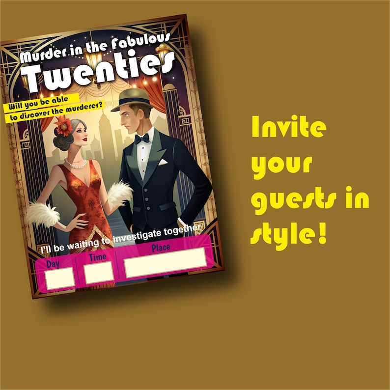 Murder in the Roaring '20s – an Interactive Digital Game, Easy to Play ...