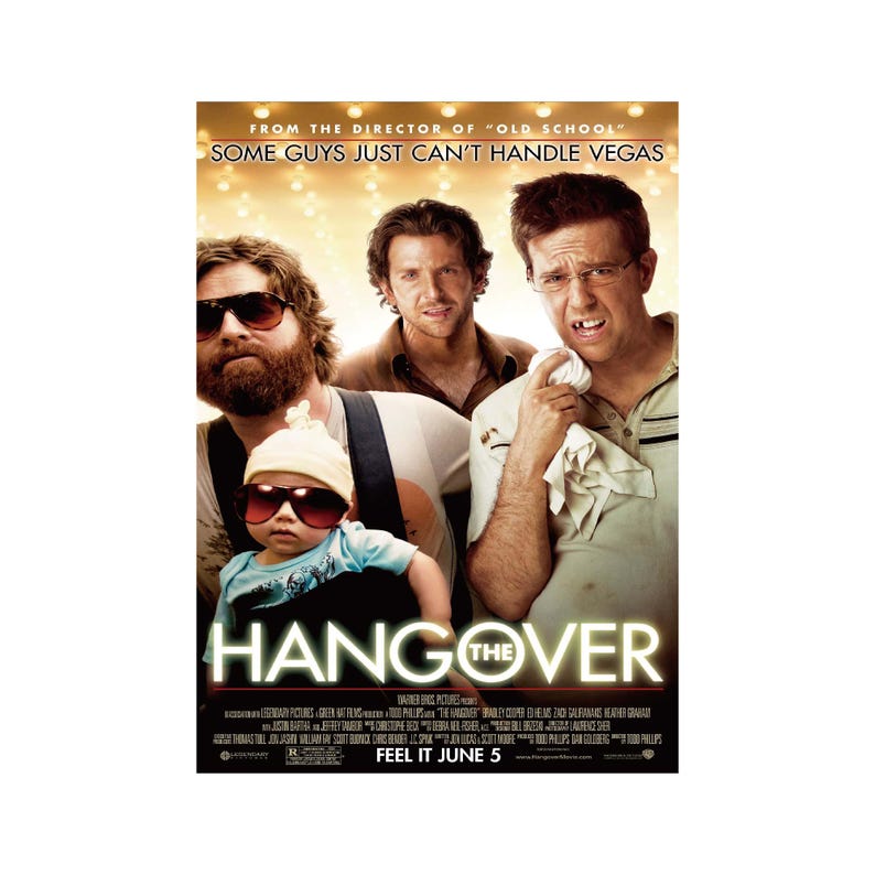 The Hangover Movie Poster - Canvas Poster Print - Home Decor - Art ...