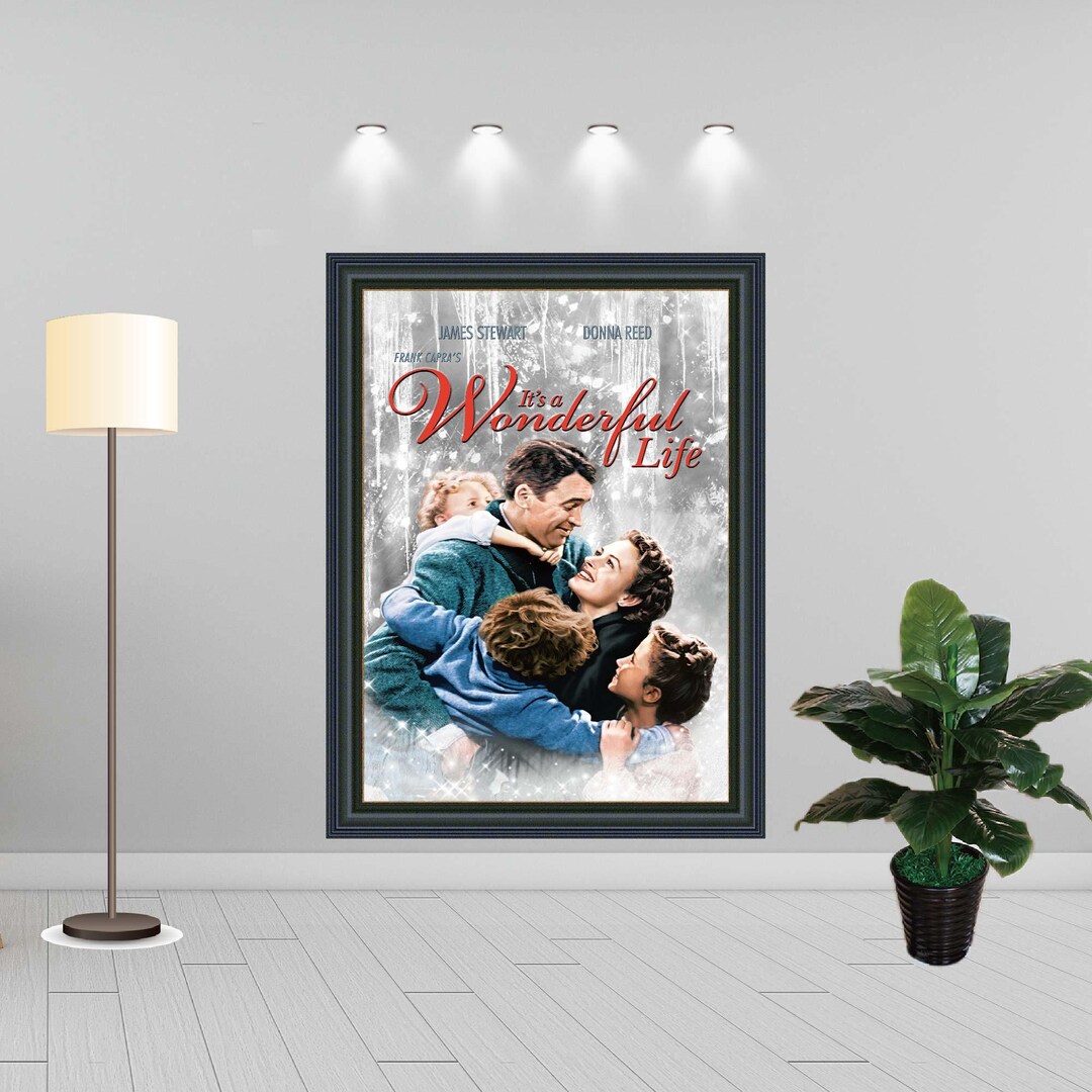 It's a Wonderful Life Movie Poster - Canvas Poster Print - Home Decor ...