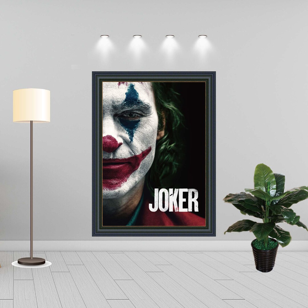 Joker (2019) Movie Poster - Canvas Poster Print - Home Decor - Art ...