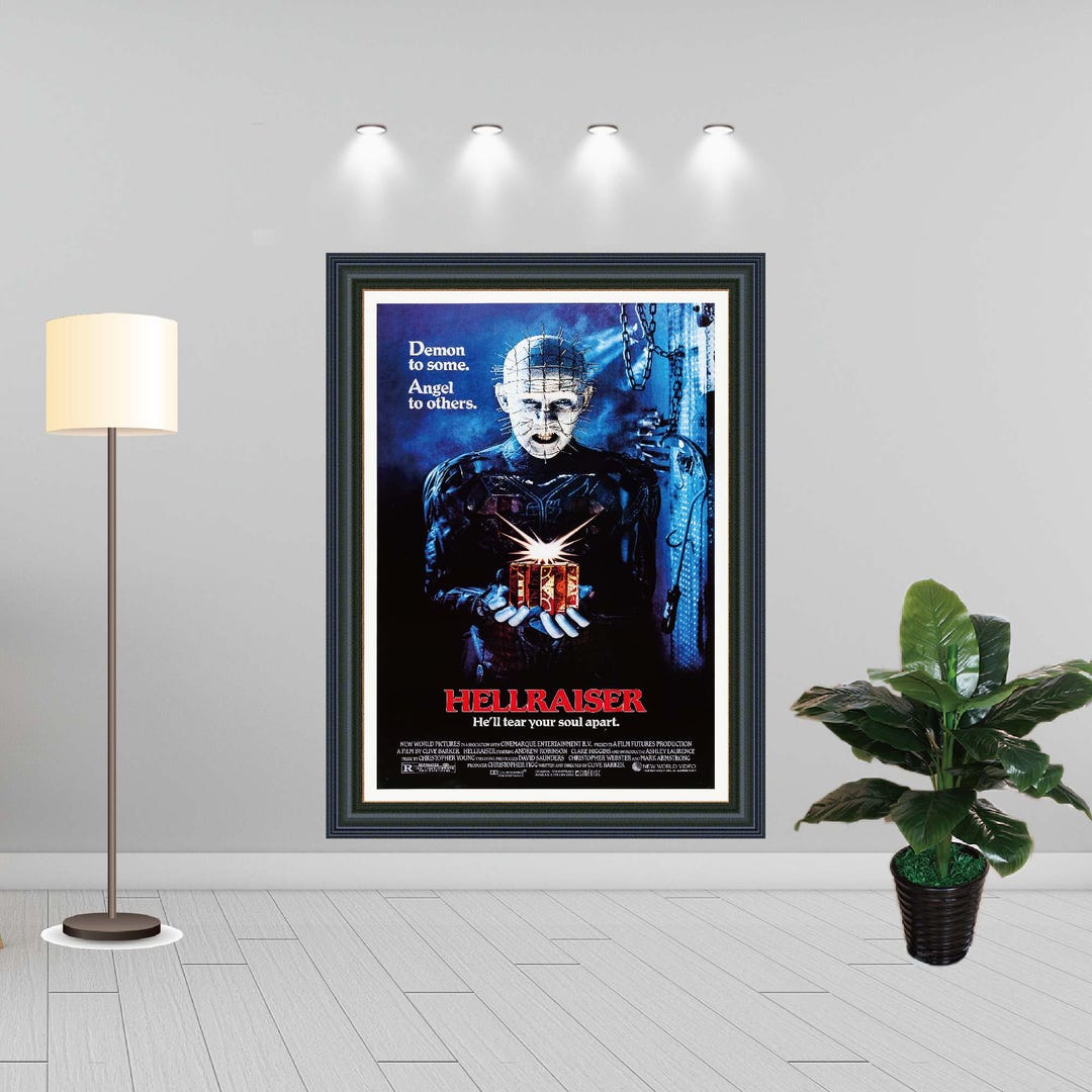 Hellraiser (1987) Movie Poster - Canvas Poster Print - Home Decor - Art ...