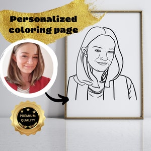 Personalized Coloring Page, Custom Coloring Page From Photo ...