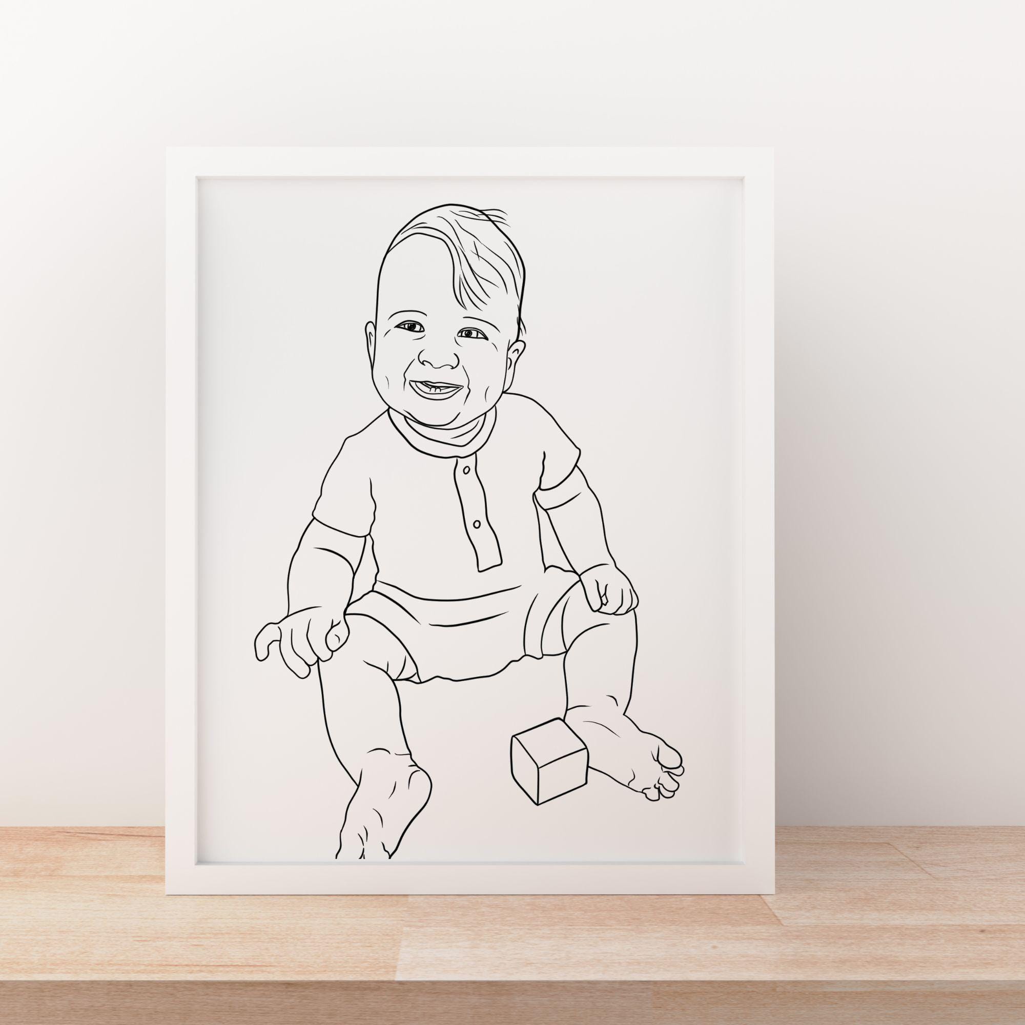 Personalized Coloring Page, Custom Coloring Page From Photo ...