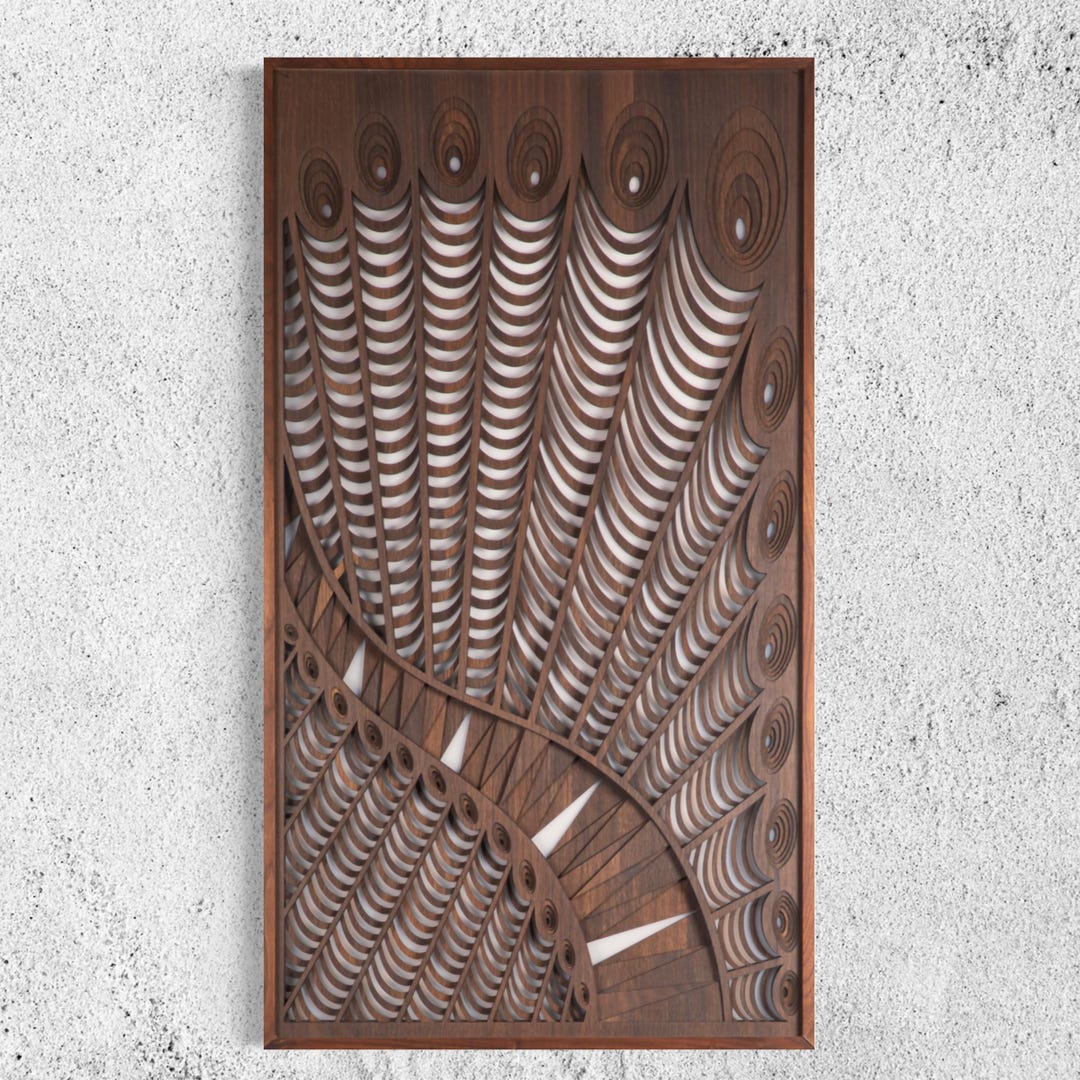 Wooden Multilayer Art for Living Room Bedroom Home Multilayer Wood Wall ...