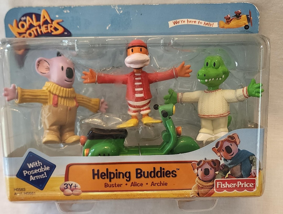 Fisher Price the Koala Brothers Helping Buddies Set Alice Archie Buster ...