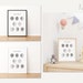 Astronomy Nursery Decor Moon Phases Poster Child's Room Wall Art Luna ...