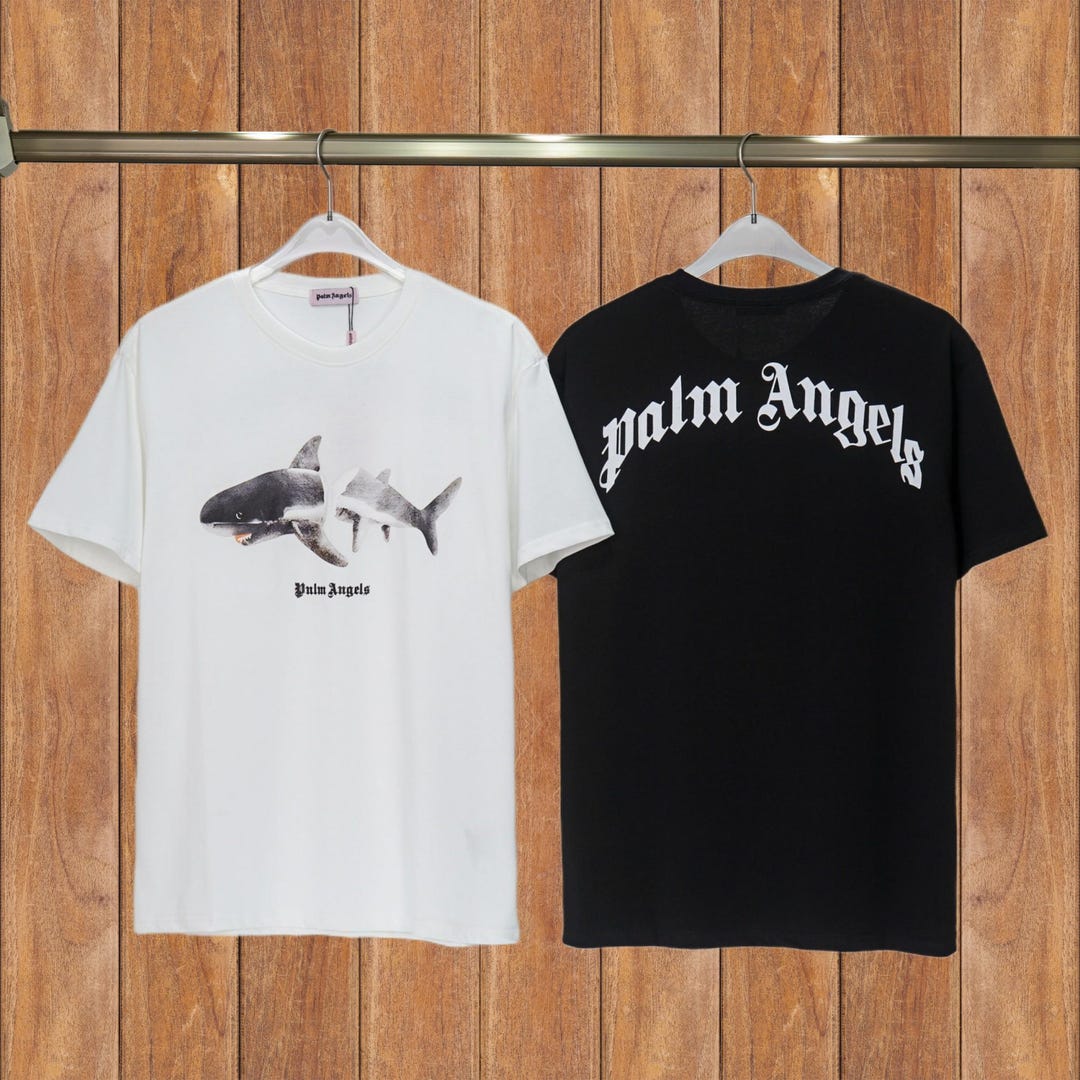 Palm Angels Tshirt, Gender Neutral Adult T Shirts,palm Angels Casual ...