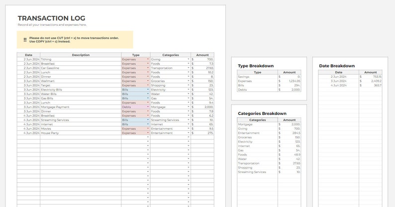 Customizable Monthly Budget Template, Simple Budget Planner, Google ...