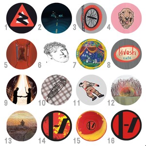 TØP | Build-your-own Set | 1.25" Buttons | Pins | or Magnets | Twenty ...
