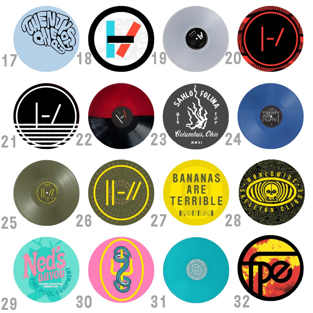 TØP | Build-your-own Set | 1.25" Buttons | Pins | or Magnets | Twenty ...