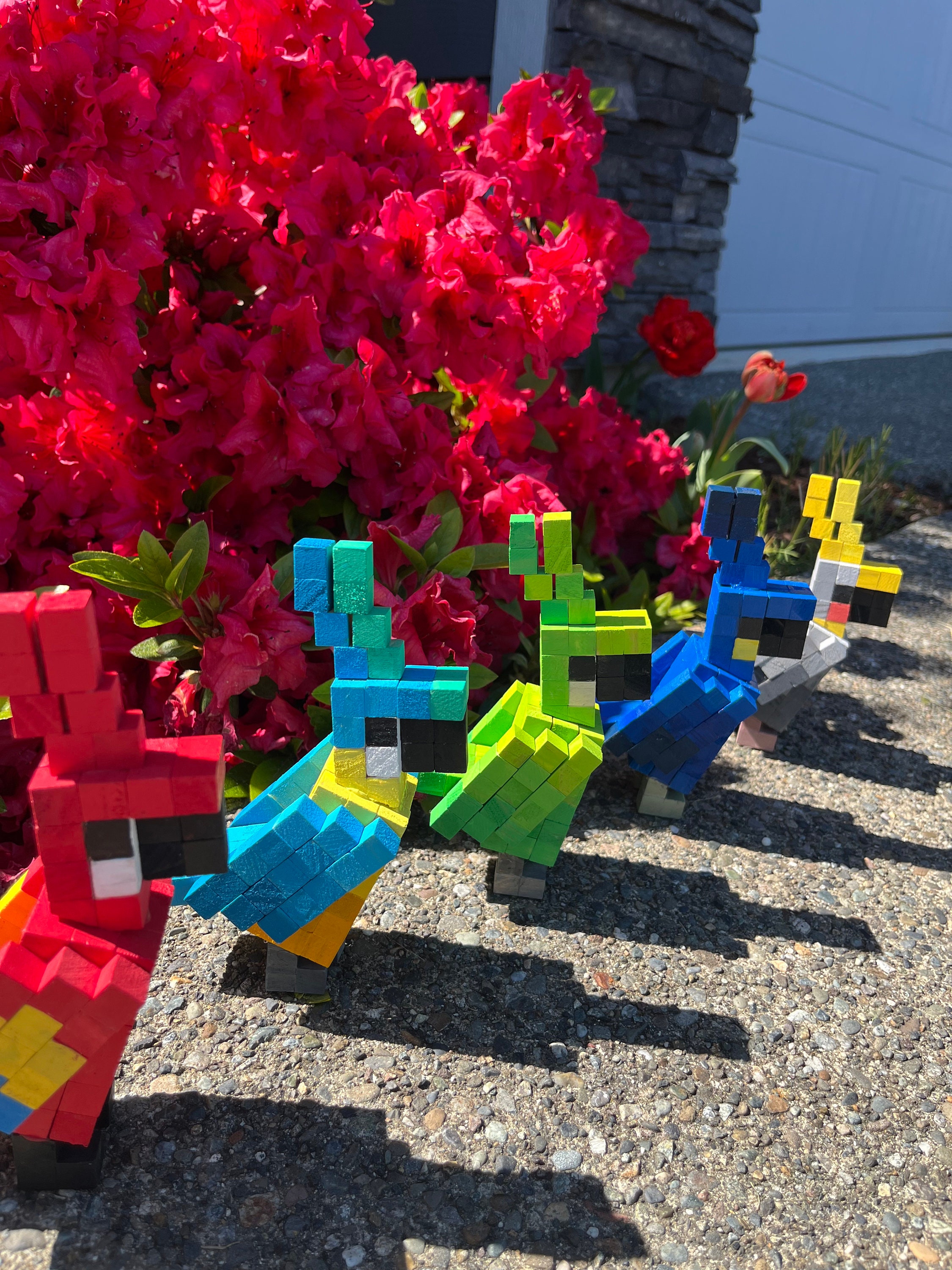 Minecraft Parrot Wooden Bird Figurine - Etsy