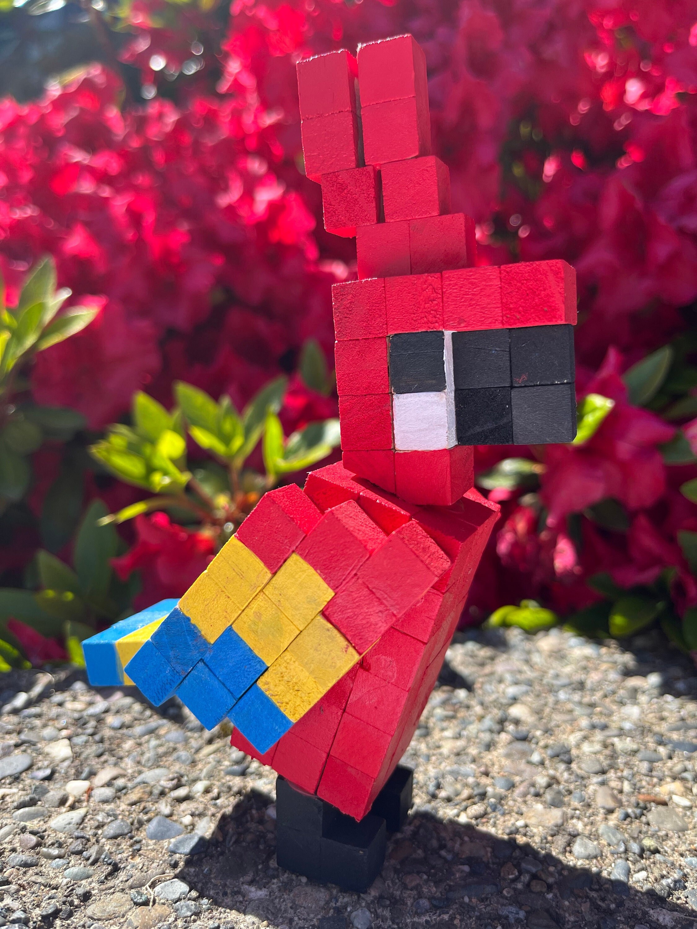 Minecraft Parrot Wooden Bird Figurine - Etsy