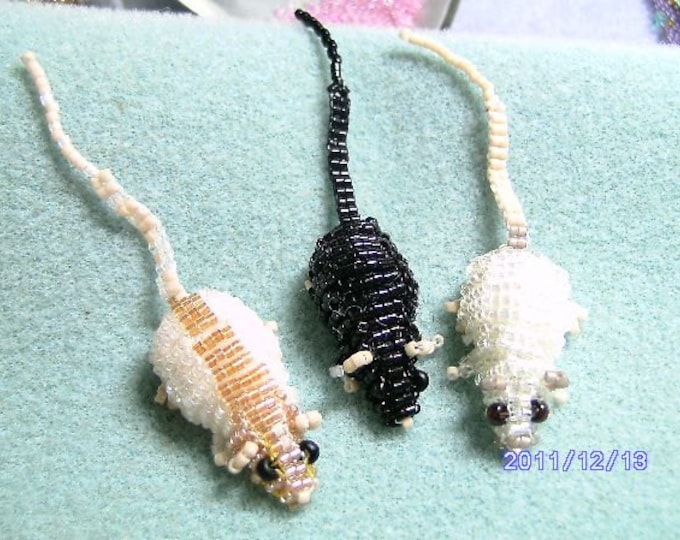 Custom Beaded Rat Pendant / Pin - Etsy