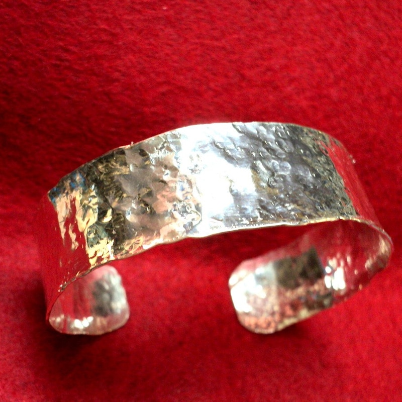 Solid Silver Cuff - Etsy
