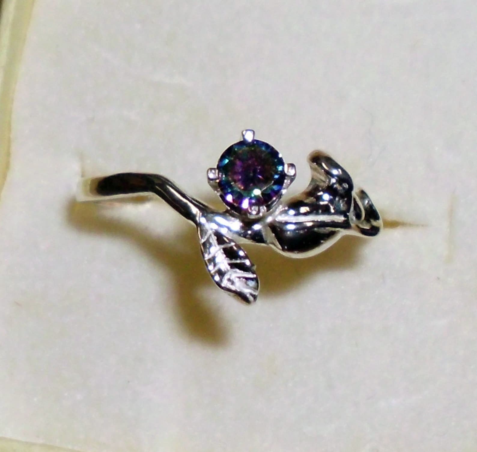 Ring Mystic Rainbow Topaz Purple Magic in Sterling Silver - Earth ...