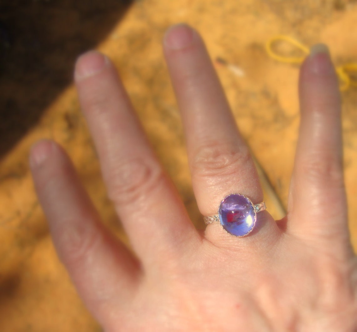 Alexandrite Ring color change blue to pink 12x10mm zandrite | Etsy