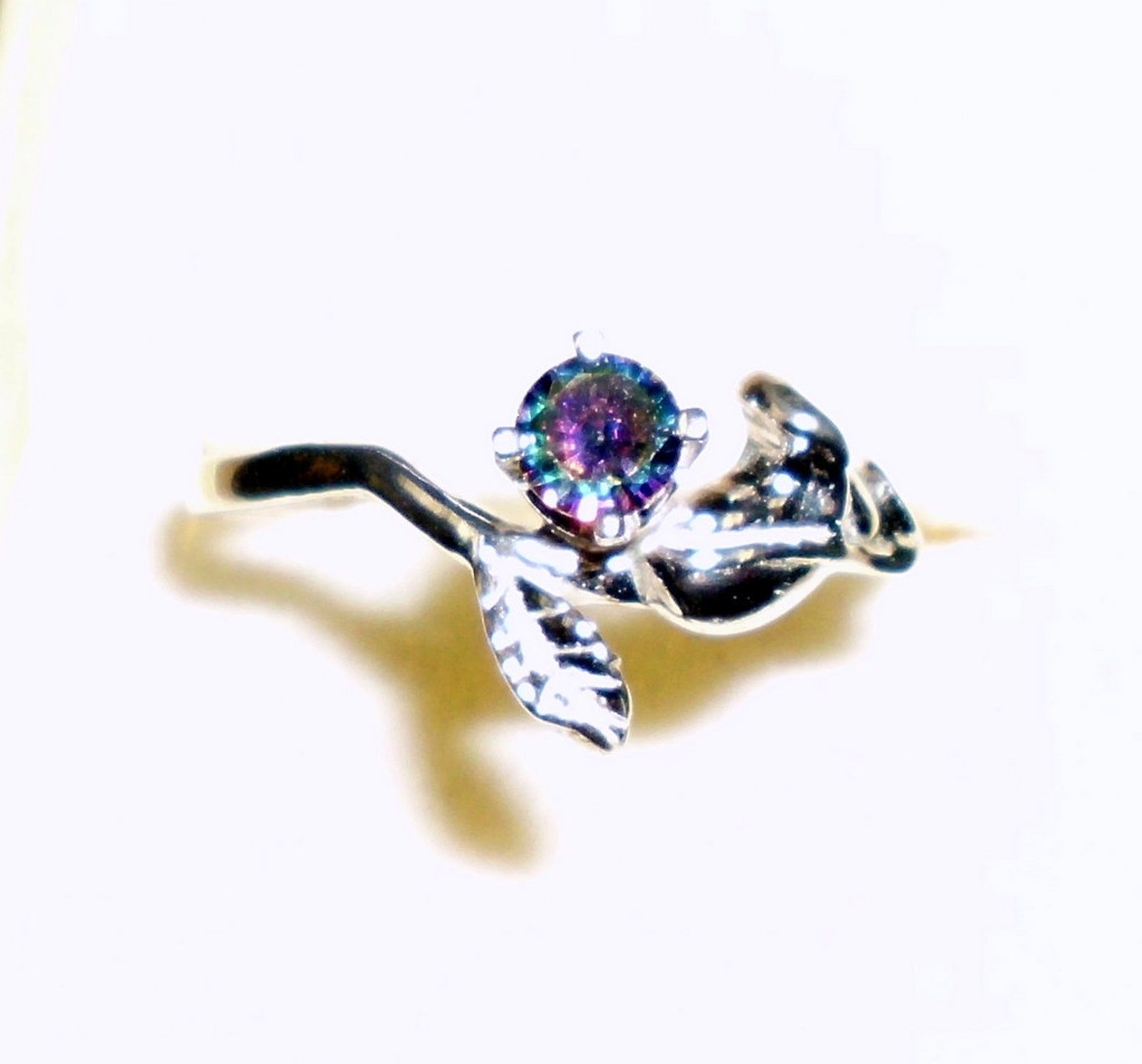 Ring Mystic Rainbow Topaz Purple Magic in Sterling Silver - Earth ...