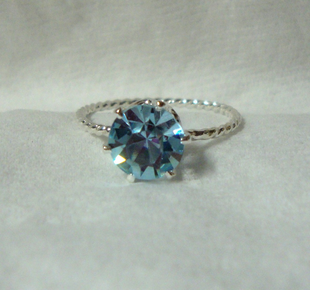 Alexandrite Ring - Color Change Blue to Pink 6 -7.5mm Zandrite Eco ...