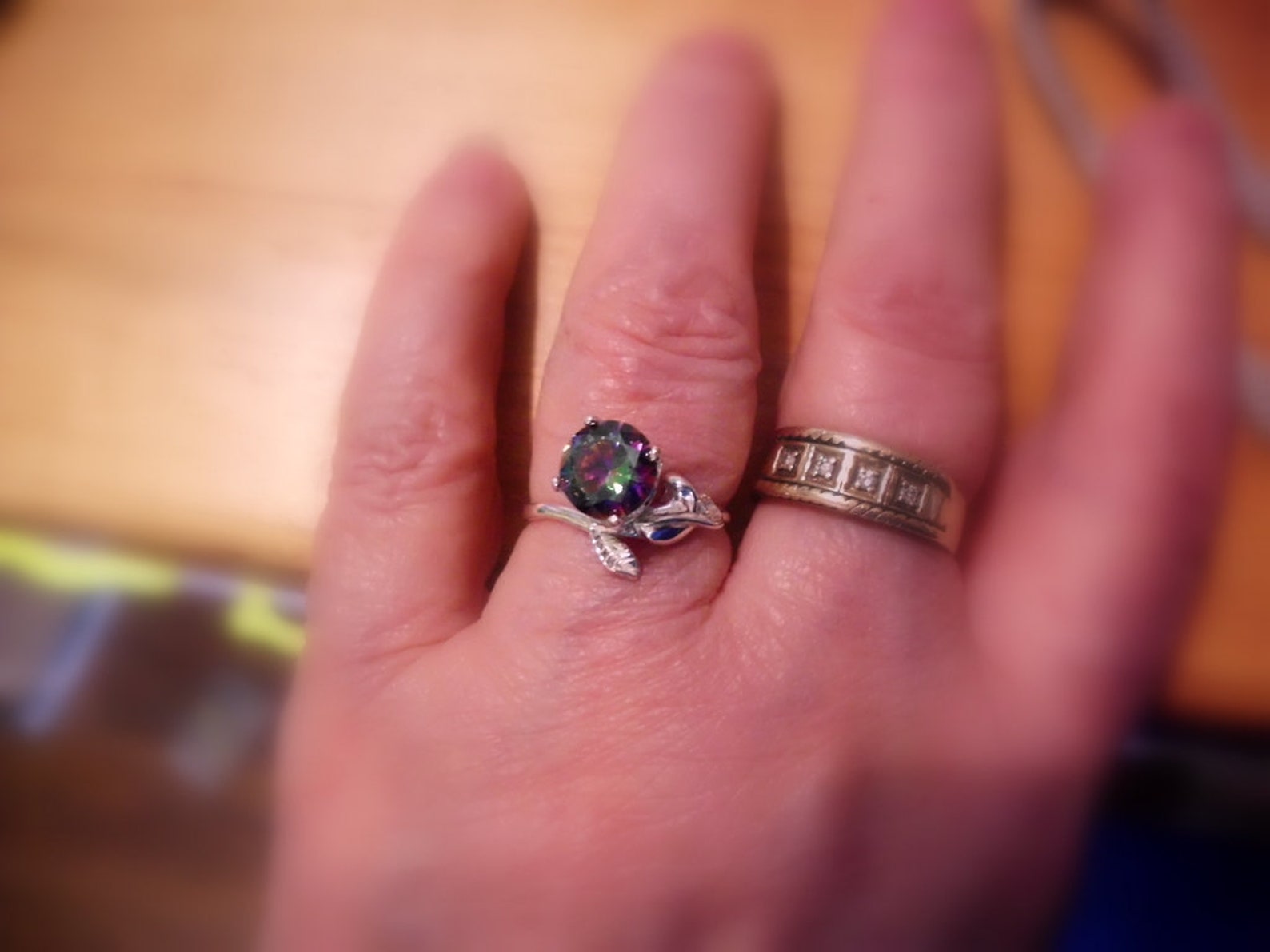 Ring Mystic Rainbow Topaz Purple Magic in Sterling Silver - Earth ...
