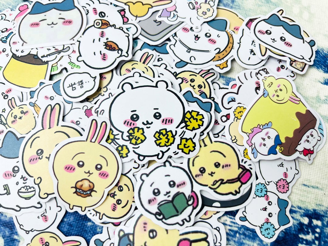 60 Chiikawa Sticker Set Chiikawa Stickers Cartoon Cute Ins Explosion ...