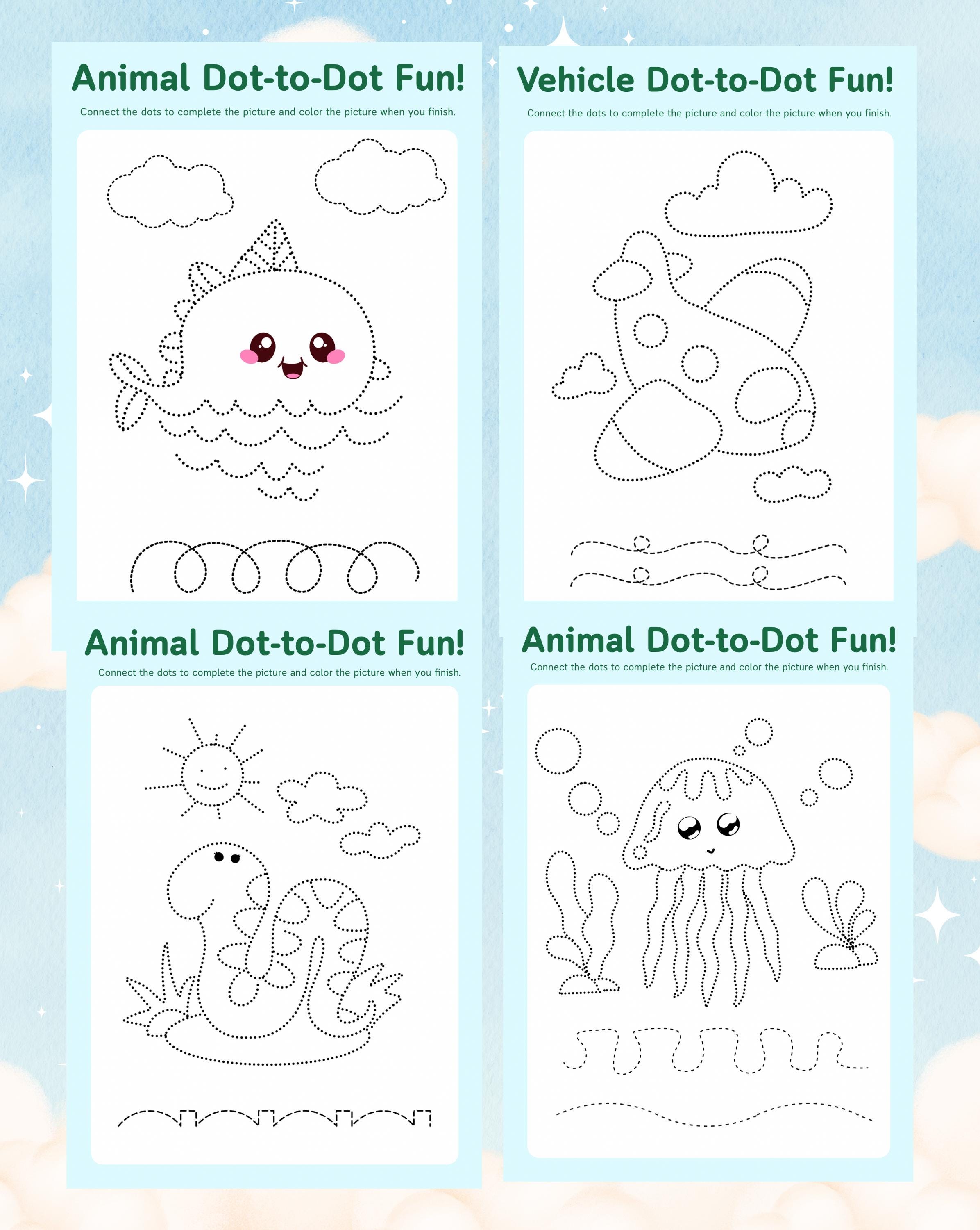 Preschool & Kindergarten Line Tracing Worksheets , 30 Pages Fine Motor ...