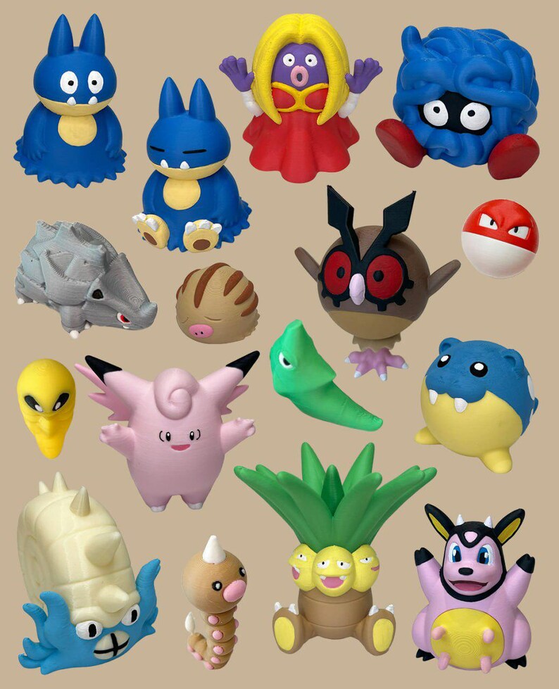 720+ Pokemon STL Bundle | 3D Print Files | Chibi Figures | Cute Kawaii ...