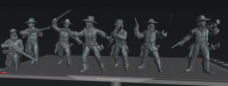 PACK Spaghetti Western 32mm STL Miniature Collection | 3D Printable ...