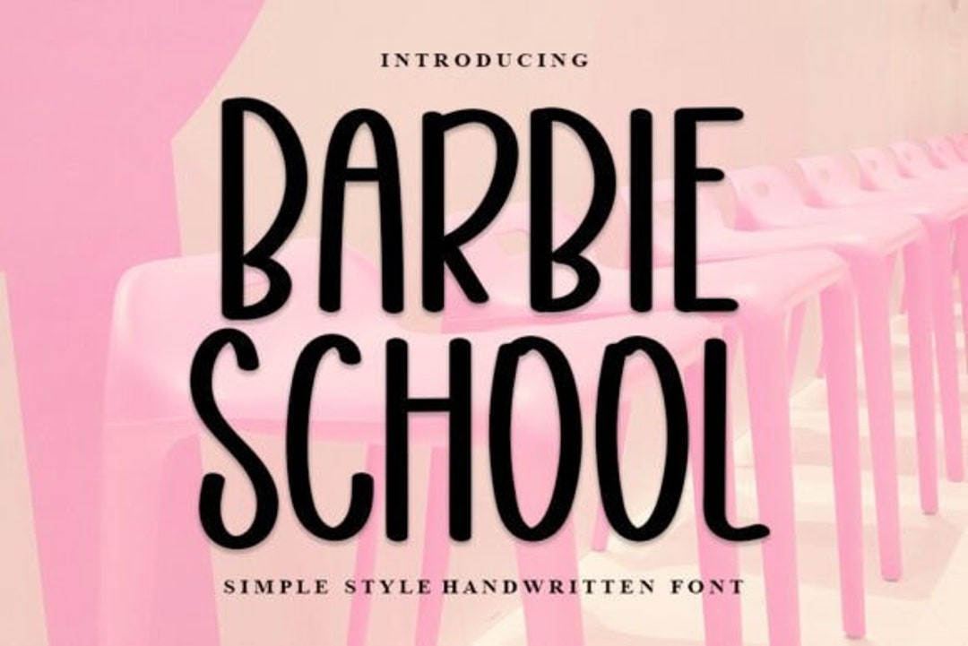 Barbie School Font, Thin Duo Font, Cricut Fonts, Casual Font, Modern ...