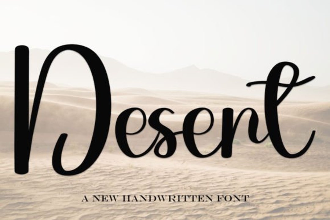 Desert Font, Font With Tails, Wedding Font, Modern Font, Thin Font ...