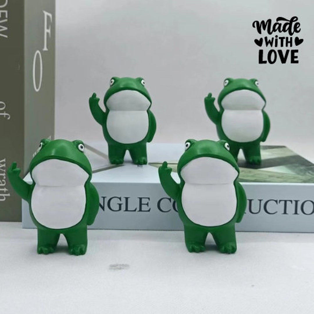 Cheeky Frog Figurine-rebellious 3D Printed Frog With Middle Finger-fun ...