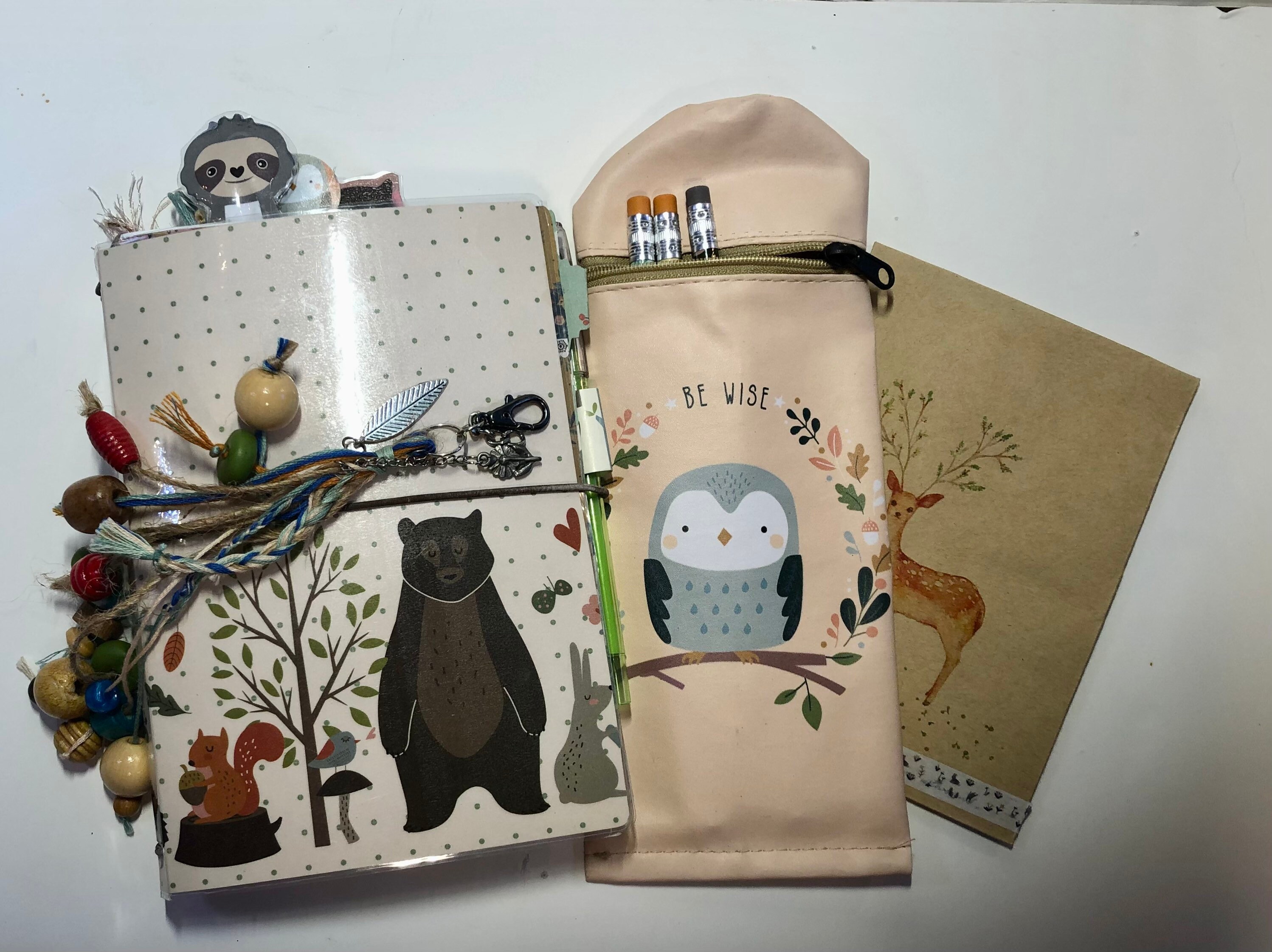 Woodland Forest Travelers Notebook Handmade Laminated Inserts With ...