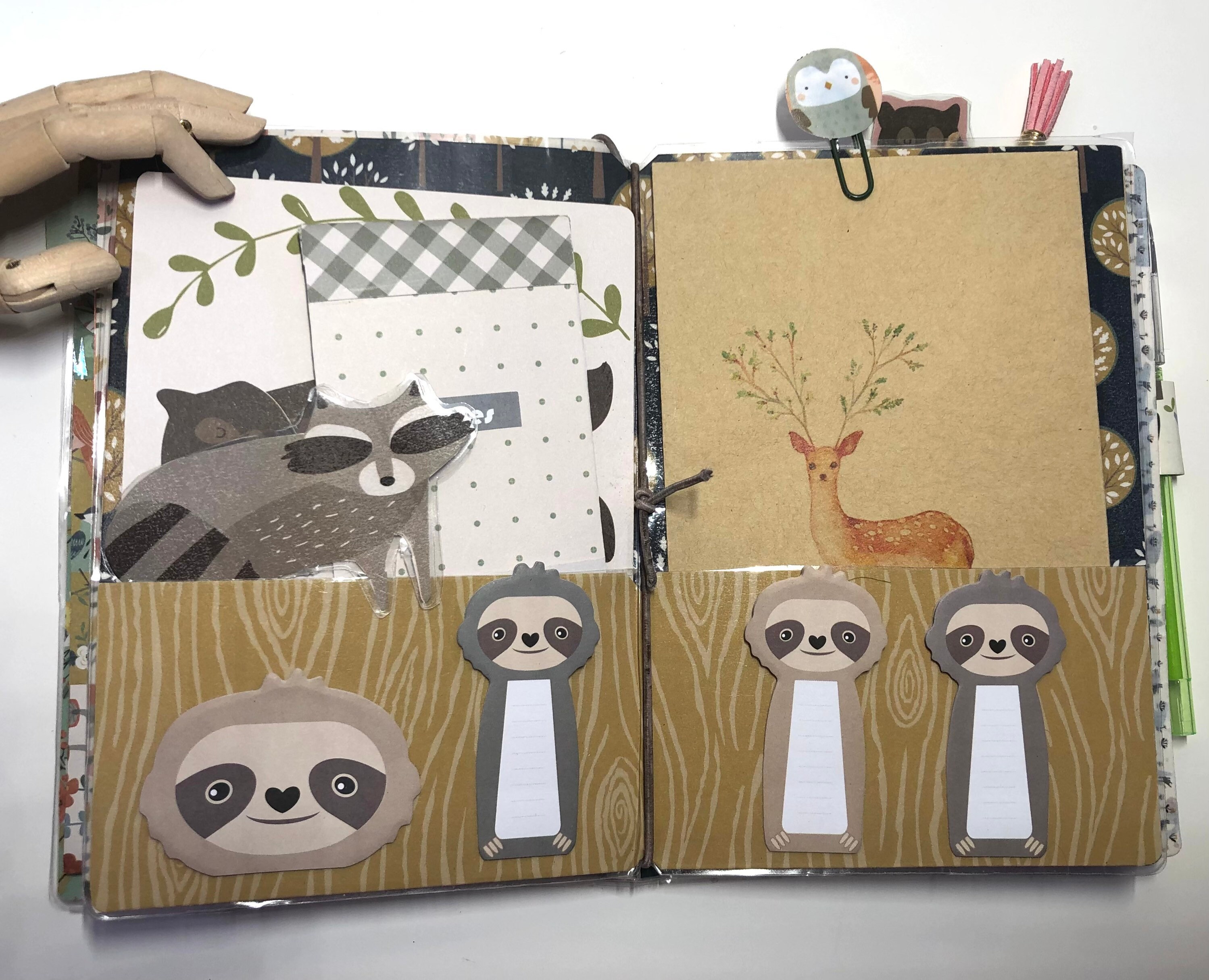 Woodland Forest Travelers Notebook Handmade Laminated Inserts With ...