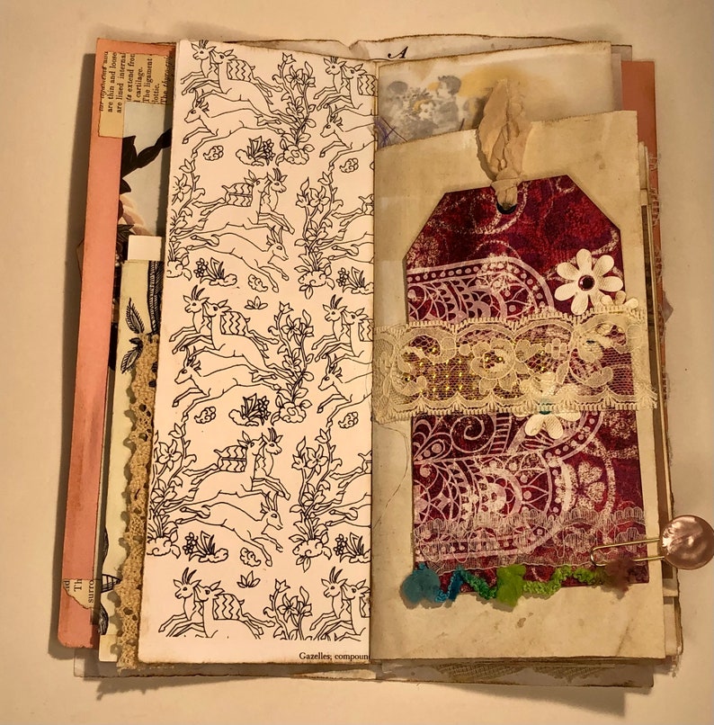 Handmade Slim Junk Journal Notebook Vintage Skinny - Etsy Canada