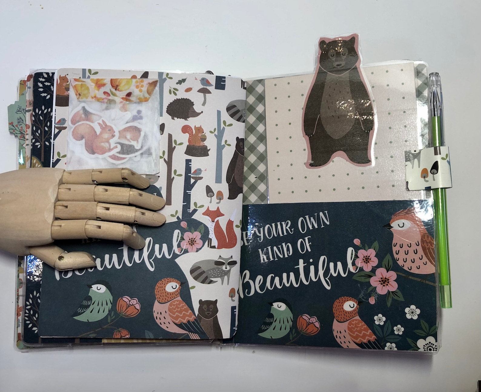 Woodland Forest Travelers Notebook Handmade Laminated Inserts With ...