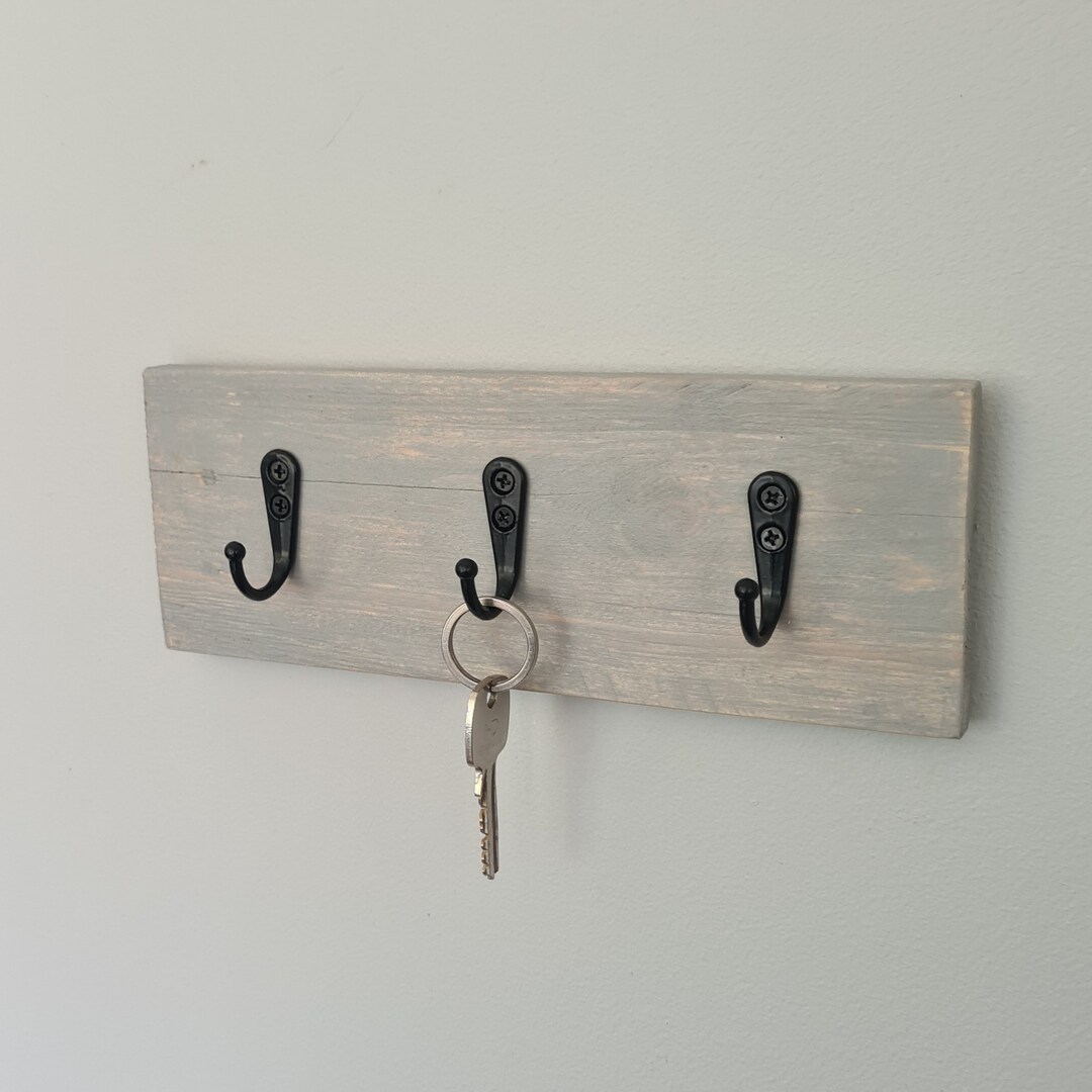 Small Key Hook Storage Reclaimed Wooden Key Hanger Hooks Entry Key ...