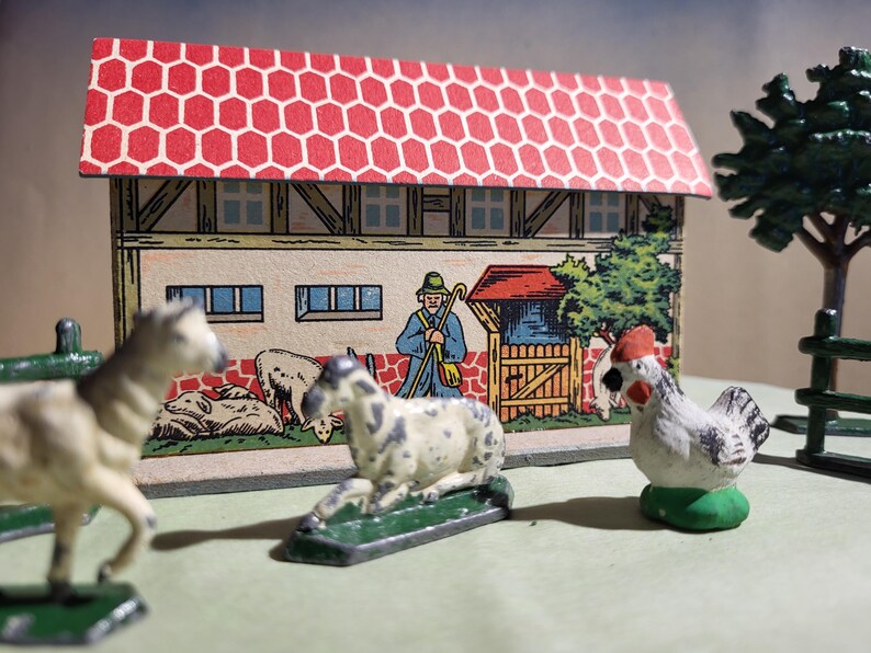 Antike 1940's Oster Putz Scene Erzgebirge - Etsy