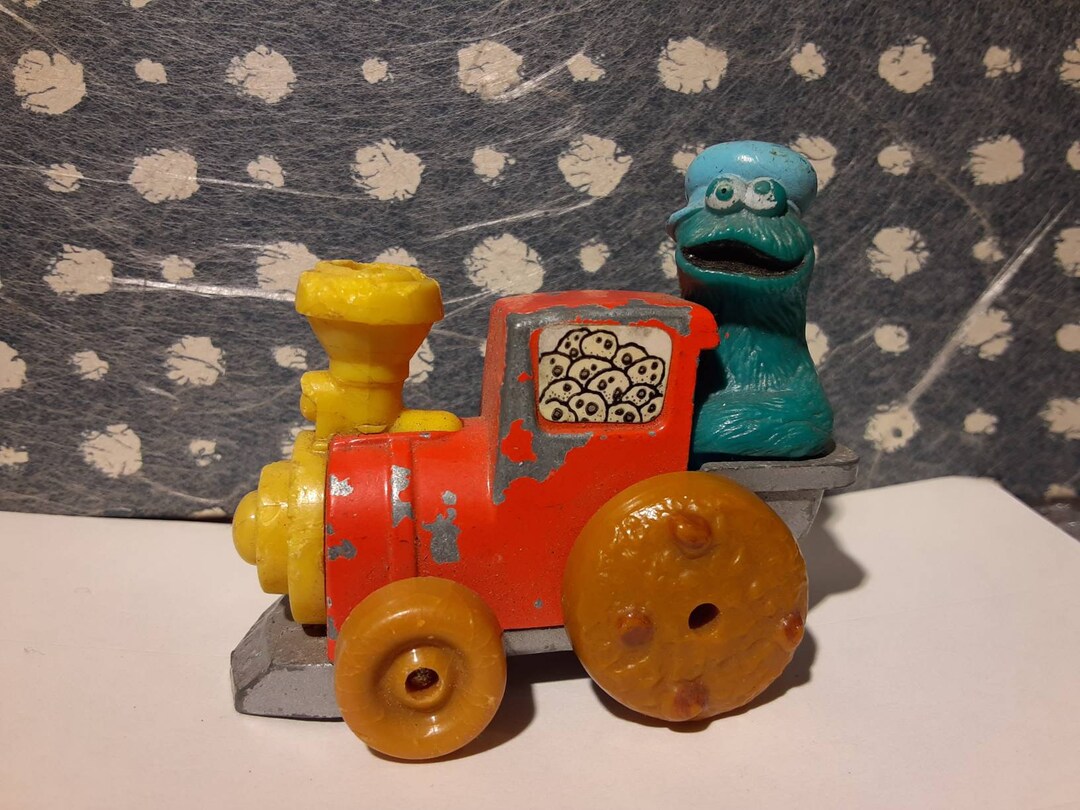 Vintage Sesame Street Cookie Monster Train - Etsy