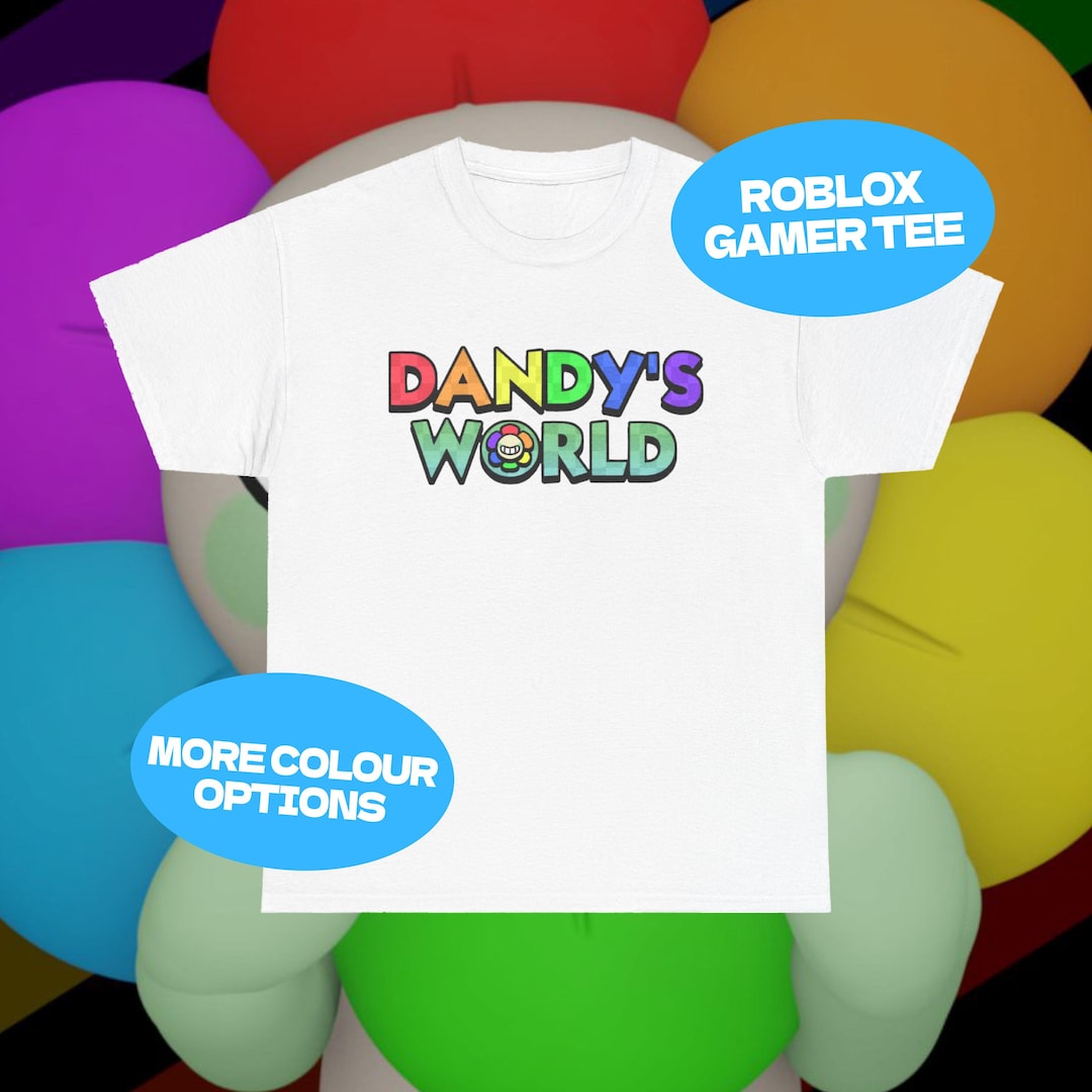 Dandy's World Roblox Game Tshirt Roblox Tshirt, Unisex Cotton Shirt, Video Game Fan Apparel ...