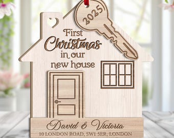 Personalized First Christmas New Home Ornament, Our New Home Christmas ...