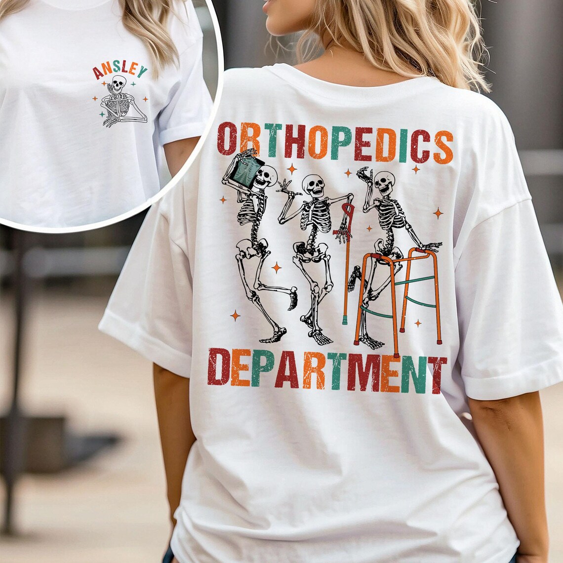 Ortho Nurse Shirt, Funny Skeleton Ortho Shirt, Orthopedic Surgeon Shirt ...