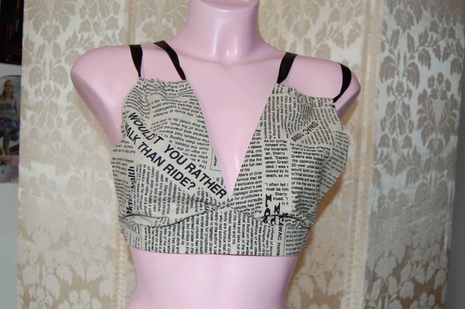 Newspaper Bra - Etsy