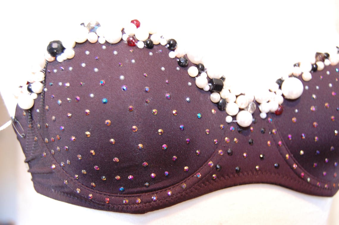Hand Embellished Bra | Etsy