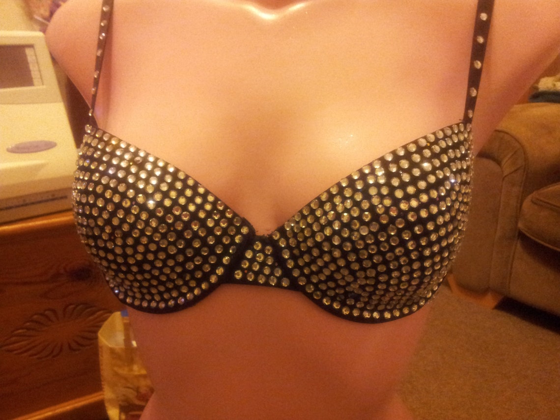 Diamante Bra Etsy