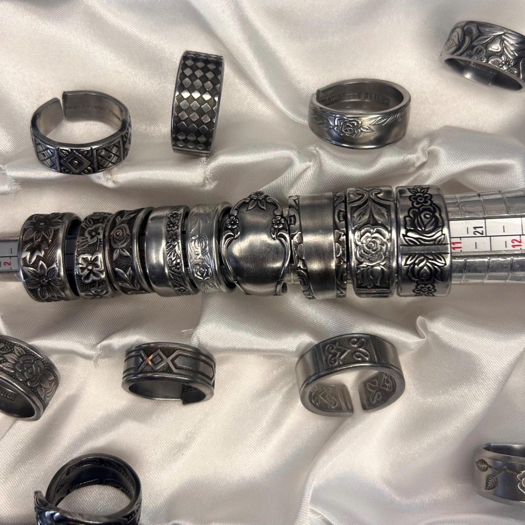 Mystery Bundle of Handmade Spoon Rings - Etsy