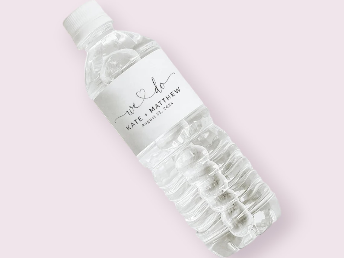 Title: personalized Water Bottle Labels Custom Party Decor for Weddings ...